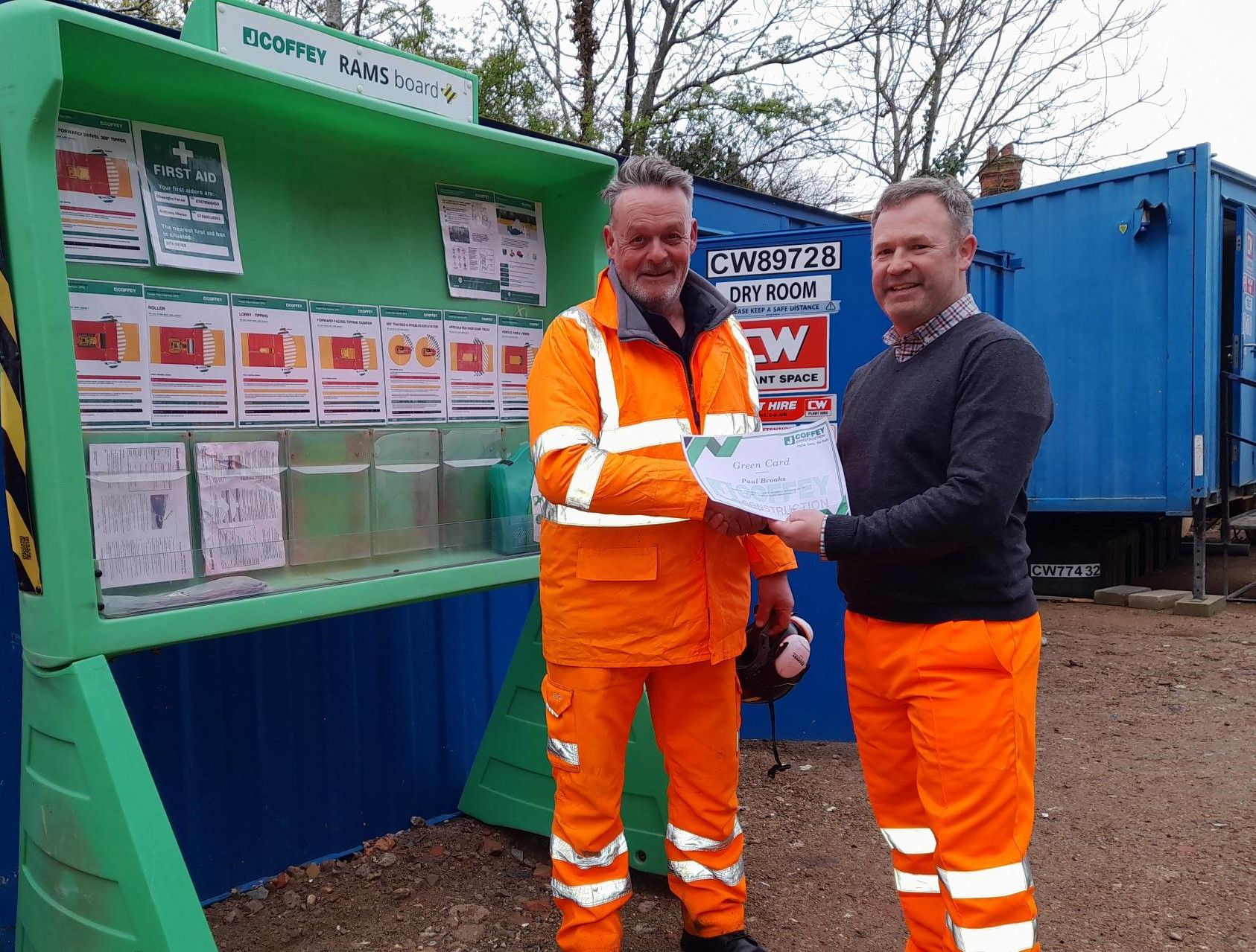 Green Card Award Winner J Coffey Construction Ltd Green Card Award Winner J Coffey Construction Ltd