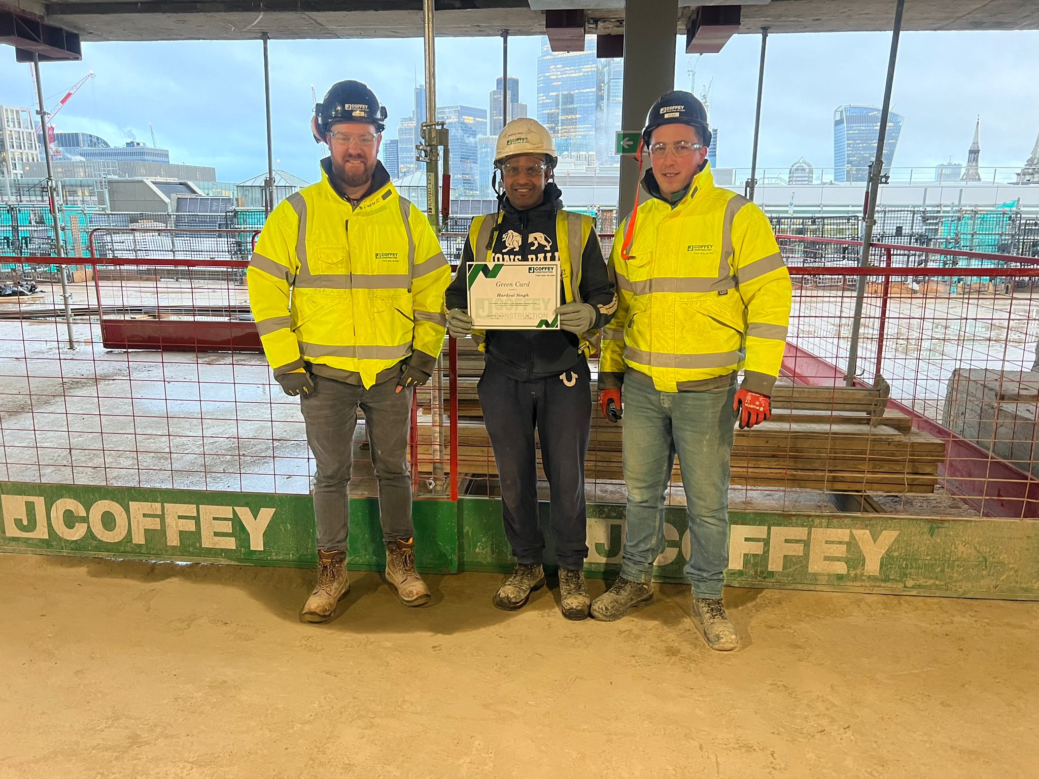 Greencard Award! - J Coffey Construction Ltd